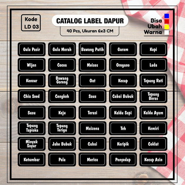 Label Dapur – MilabelStore